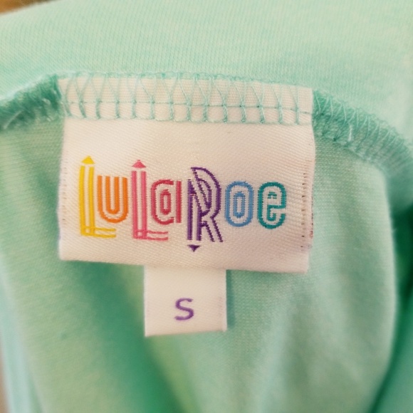 LuLaRoe | Skirts | Lularoe Mint Green Seafoam Azure Midi Skirt Small ...